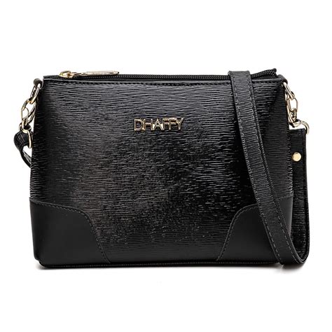 Kit De Bolsa Feminina Báu Transversal Dhaffy Preto Compre Agora