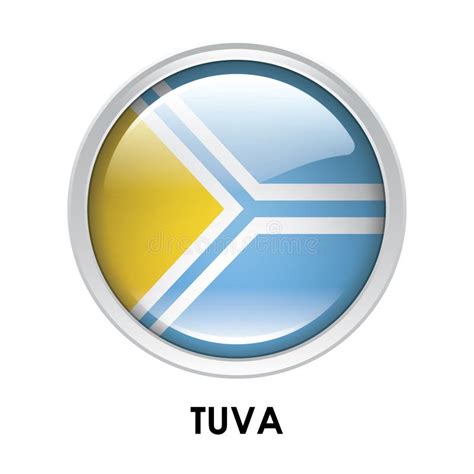 Bandera Redonda De Tuva Stock De Ilustración Ilustración De Muestra