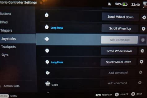 steam input copy chrome joystick scroll wheel r steamdeck