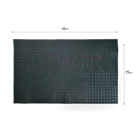 Click ΠΑΤΑΚΙ ΕΙΣΟΔΟΥ Welcome Pvc ΜΑΥΡΟ 45Χ75 6 40 151 0020 Nikelen Home