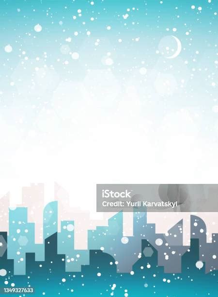 겨울 도시 스카이 라인 풍경 다른 시간에 마을 건물 도시 도시 풍경 마을 하늘 주간 도시 경관 건축 실루엣 다운타운 배경 전단지 카드용 플랫 디자인 0명에 대한 스톡 벡터