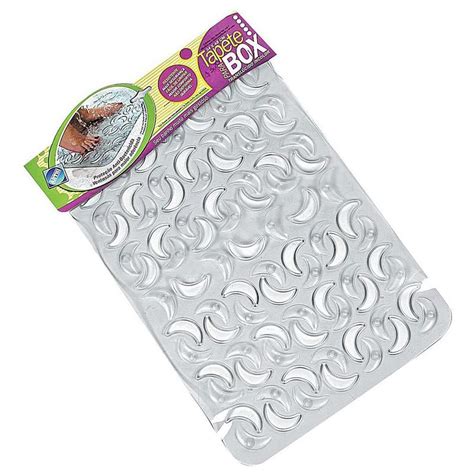 Tapete Para Box Lual Translucido Ventosas Arthi 32x46cm Tapete