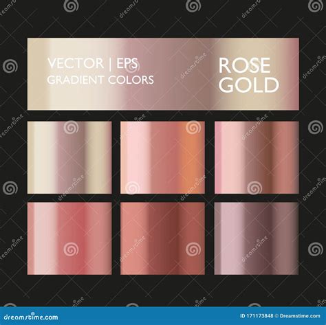 Metal Gradient Color Set Chrome Texture Surface Background Template