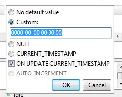 DATETIME Field ON UPDATE CURRENT TIMESTAMP Disappears After Altering