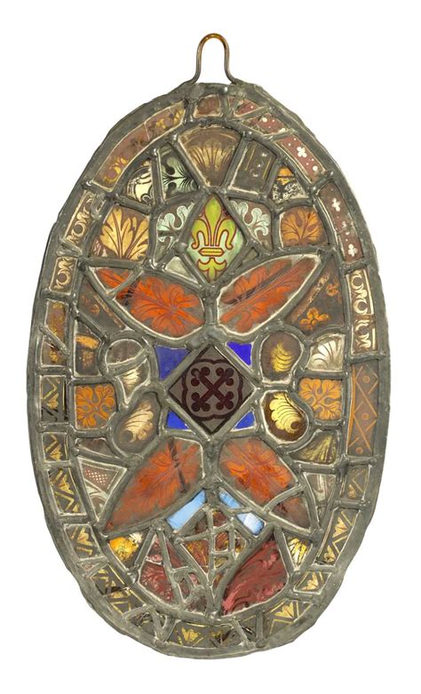Lot 464 An 18th Century Stained Glass Panel With