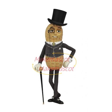 Elegant Gentleman Peanut Mascot Costume