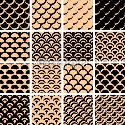 Fish Scales Pattern Tattoo