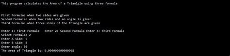 How To Write A Python Program That Solves The Area Of A Triangle Using