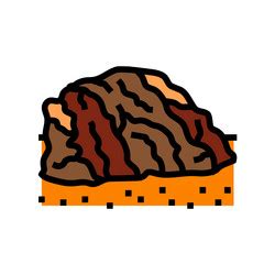 Martian Rock Formation Mars Planet Color Icon Vector Image