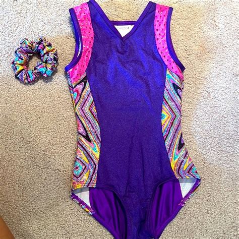 Capezio Costumes Capezio Gymnastics Leotard With Matching Scrunchie