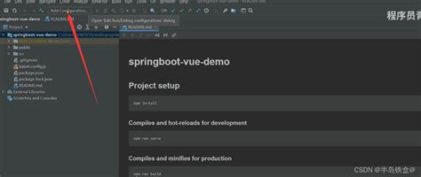 从0搭建一个springbootvue前后端分离项目二使用idea进行页面搭建页面搭建idea新建springbootvue项目