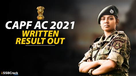 Capf Assistant Commandant Result 2021 Out Now