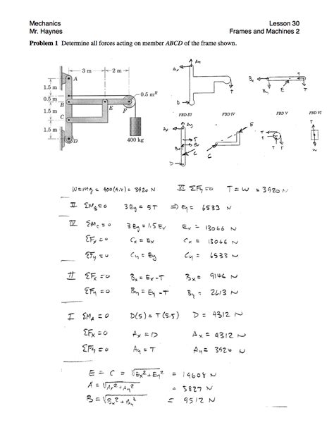Frames And Machines 2 Mechanics
