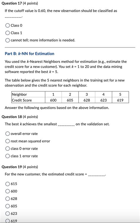 part a k nn for classification you used the