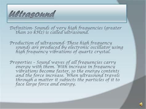 Industrial Applications Of Ultrasound Class 9 Physics Sound