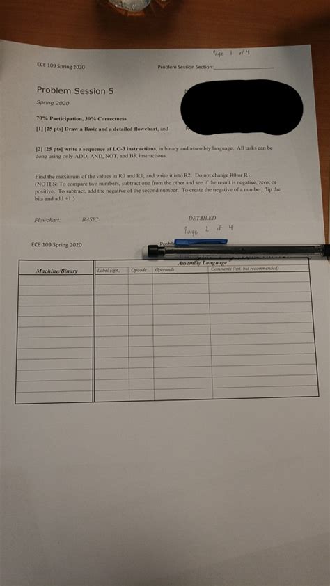 Solved Page Of ECE Spring Problem Session Chegg Com