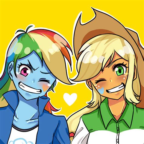 Rainbow Dash X Applejack By Raika0306 On Deviantart