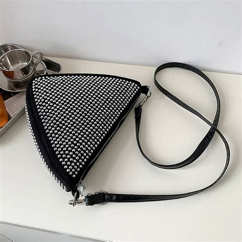 Bolsa De Hombro Con Diamantes De Imitación A La Moda Para Mujer