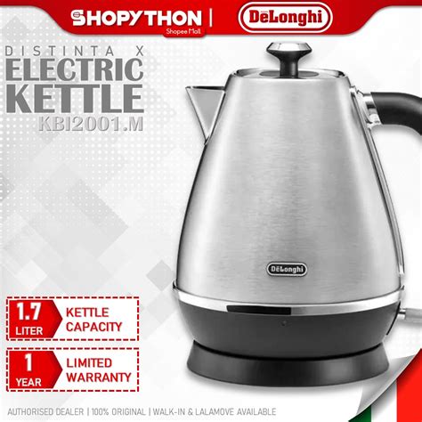 Delonghi Distinta X Kbi2001m Metal 17l2000w Electric Kettle Jug