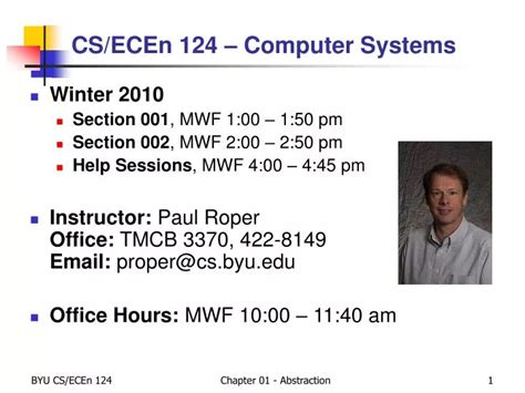 PPT CS ECEn 124 Computer Systems PowerPoint Presentation Free Download ID 4329084
