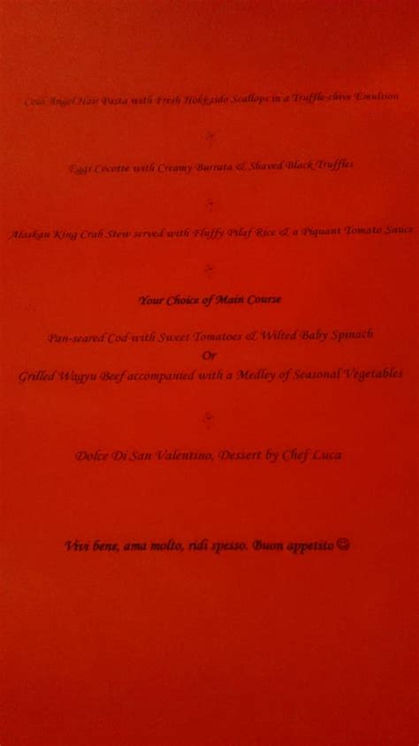 Da Luca Italian Restaurant Menu Full Menu Update 2025