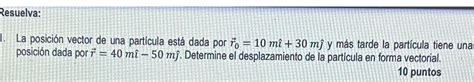 Solved Resuelva La Posición Vector De Una Partícula Está