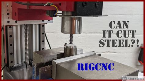 Rigcnc Diy Vmc Cutting Steel Youtube