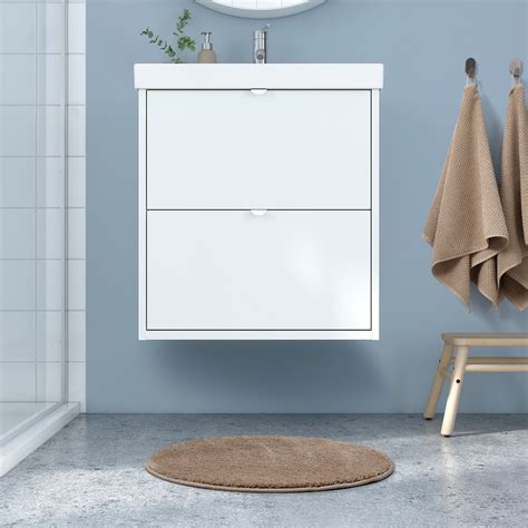 BackmÅra Bath Mat Beige Round 55 Cm Ikea