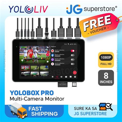 YoloLiv YoloBox Pro Encoder P All In One Multi Camera Live Streaming Monitor With Encoder
