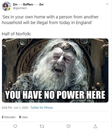 Eyebrows Raised As Government Makes Sex In Your Home With A Person From Another Household