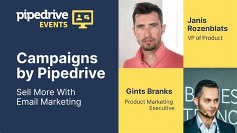 📺 💬 Live Event Sell More With Email Marketing Campaigns By Pipedrive
