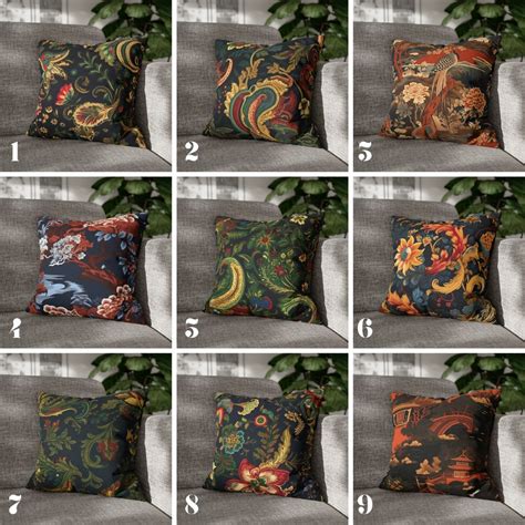 Chinoiserie Decor Pillow Cover Vintage Chinoiserie Pillow French