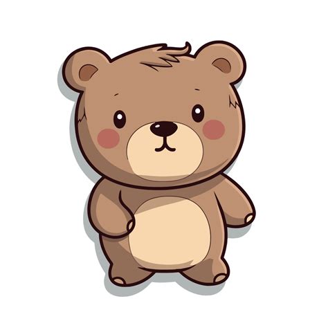 รูปรูปการ์ตูนหมีสำหรับ Facebook เวกเตอร์ Png ออกแบบสติ๊กเกอร์ด้วย