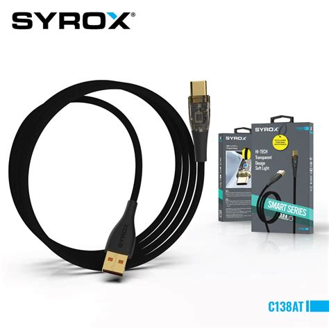 Syrox C138at Usb To Type C Şarj Ve Data Kablosu 30a Ultra Hızlı Şarj