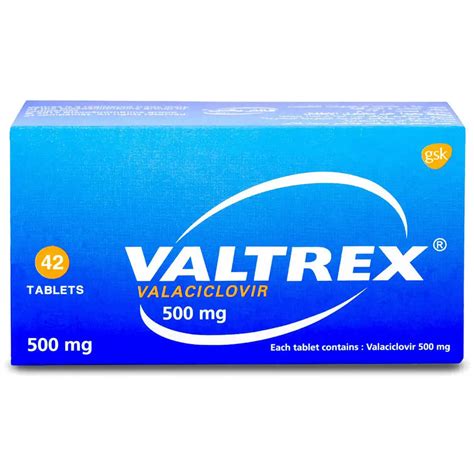 Valtrex 500 Mg Tablet 42pcs Nahdi