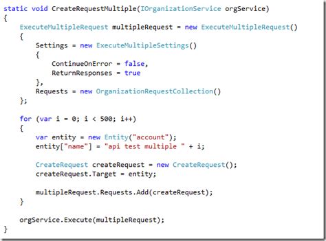 Executemultiplerequest Performance Microsoft Dynamics Crm Community