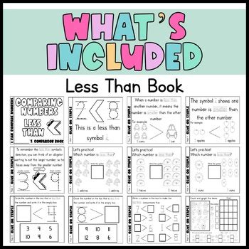Comparing Numbers Books Readers Greater Than Less Than Equal To TPT