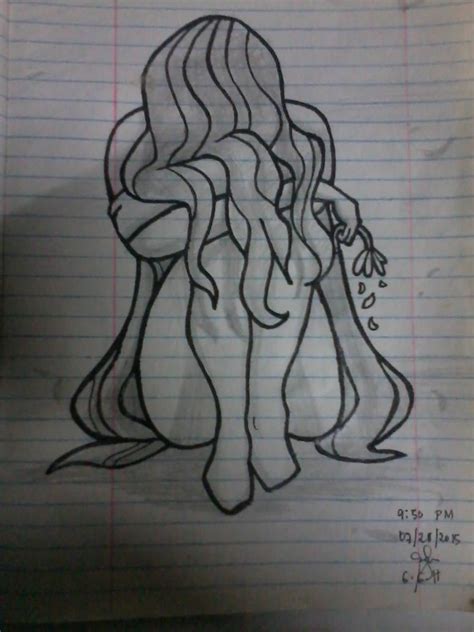 Crying Lady Drawing At Explore Collection Of