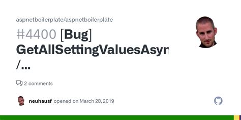 Bug Getallsettingvaluesasync Getallsettingvaluesforapplicationasync