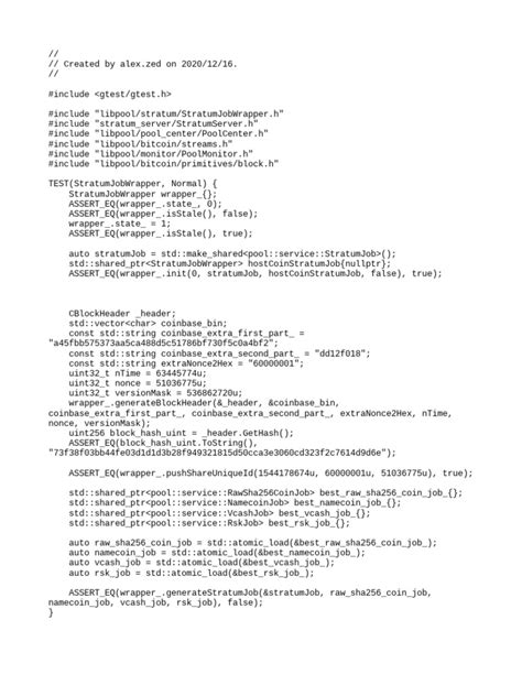 Test Stratum Job Wrapper Pdf