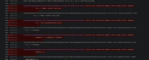Suggestion Stbvorbis Declaration Shadows A Local Variable Clang Errors · Issue 1256
