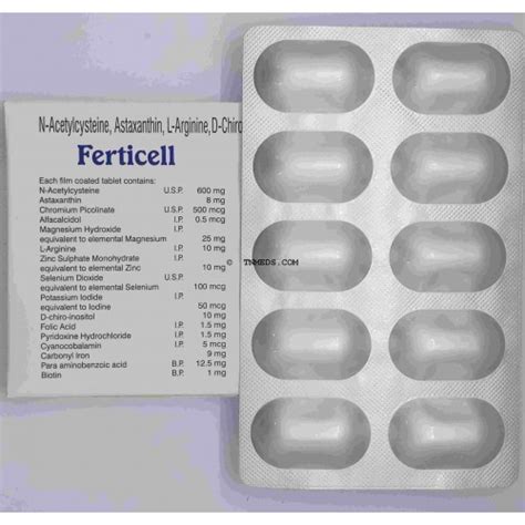 Ferticell Tablets 10s Pack Order Online From Tnmeds