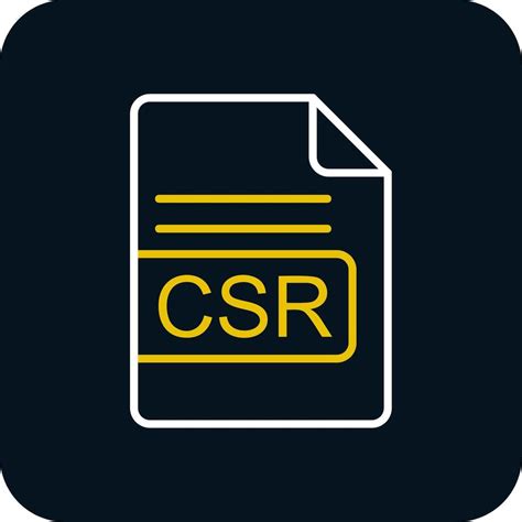 Csr File Format Line Red Circle Icon 44191290 Vector Art At Vecteezy