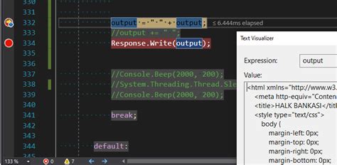 C Aspnet Response Is Empty If I Dont Add A Space In Front Of
