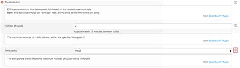 How To Throttle Same Job Minimal Build Interval In Jenkins Stack Overflow