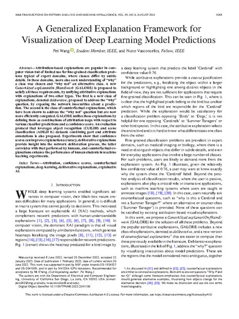 a generalized explanation framework for visualization of deep learning