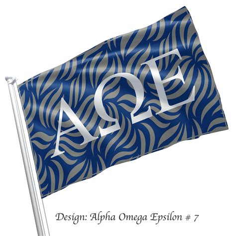 Alpha Omega Epsilon Flag Banner Officially Licensed Product Etsy