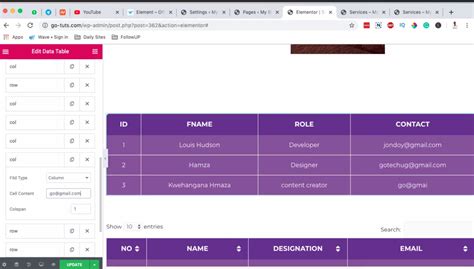 Create Free Data Tables In Elementor With Search And Filters