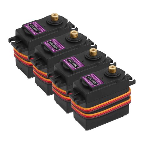Deegoo 4 Pack Mg996r 55g Metal Gear Torque Digital Servo Motor For Futaba Jr Rc