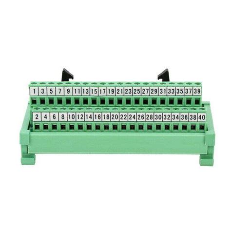 IDC 40pin Connector Terminal Block DIN Rail Mounting Control Case Breakout Board Electric Motor